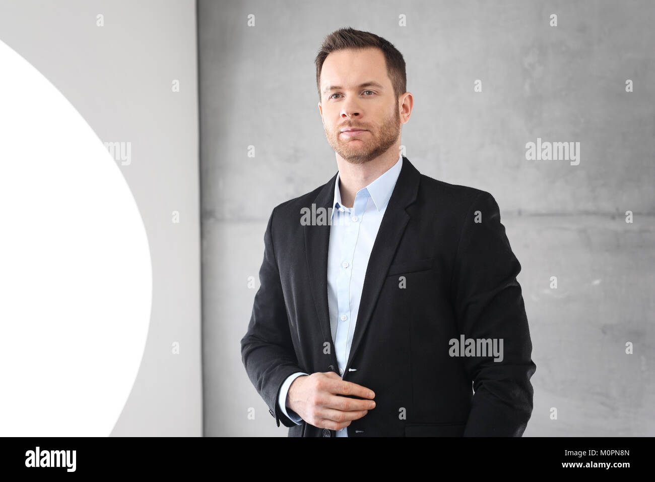 Business training. A man during a business presentation Stock Photo - Alamy