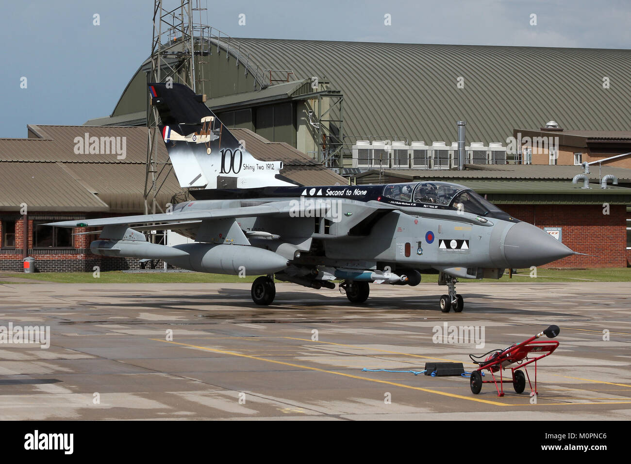 The Tornado GR4A operated by 2 Squadron at RAF Marham marked for their ...