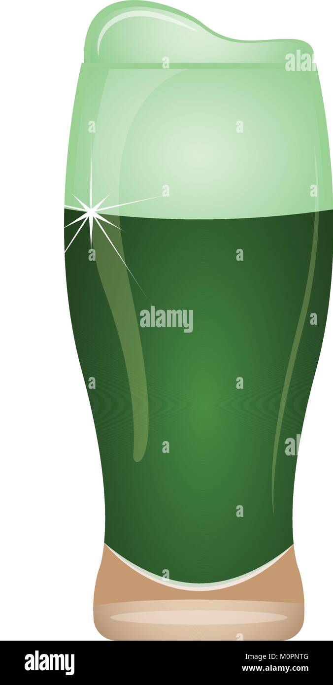 Image glass green beer Stock Vector Images - Alamy