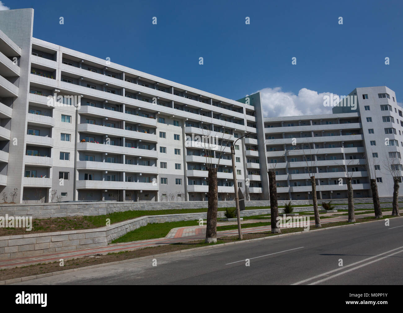 New modern city buildings, Pyongan Province, Pyongyang, North Korea ...