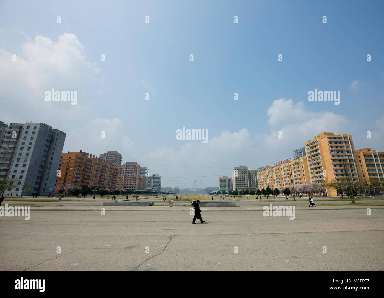Man walking on empty street hi-res stock photography and images - Alamy
