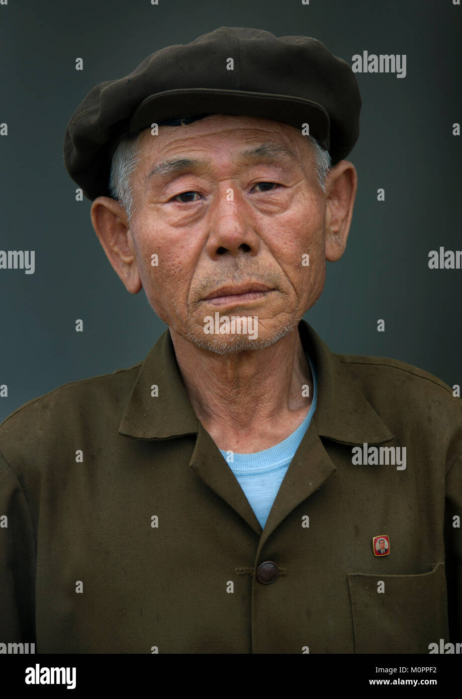 Portrait of North Korean farming hero, South Hamgyong Province, Hamhung ...