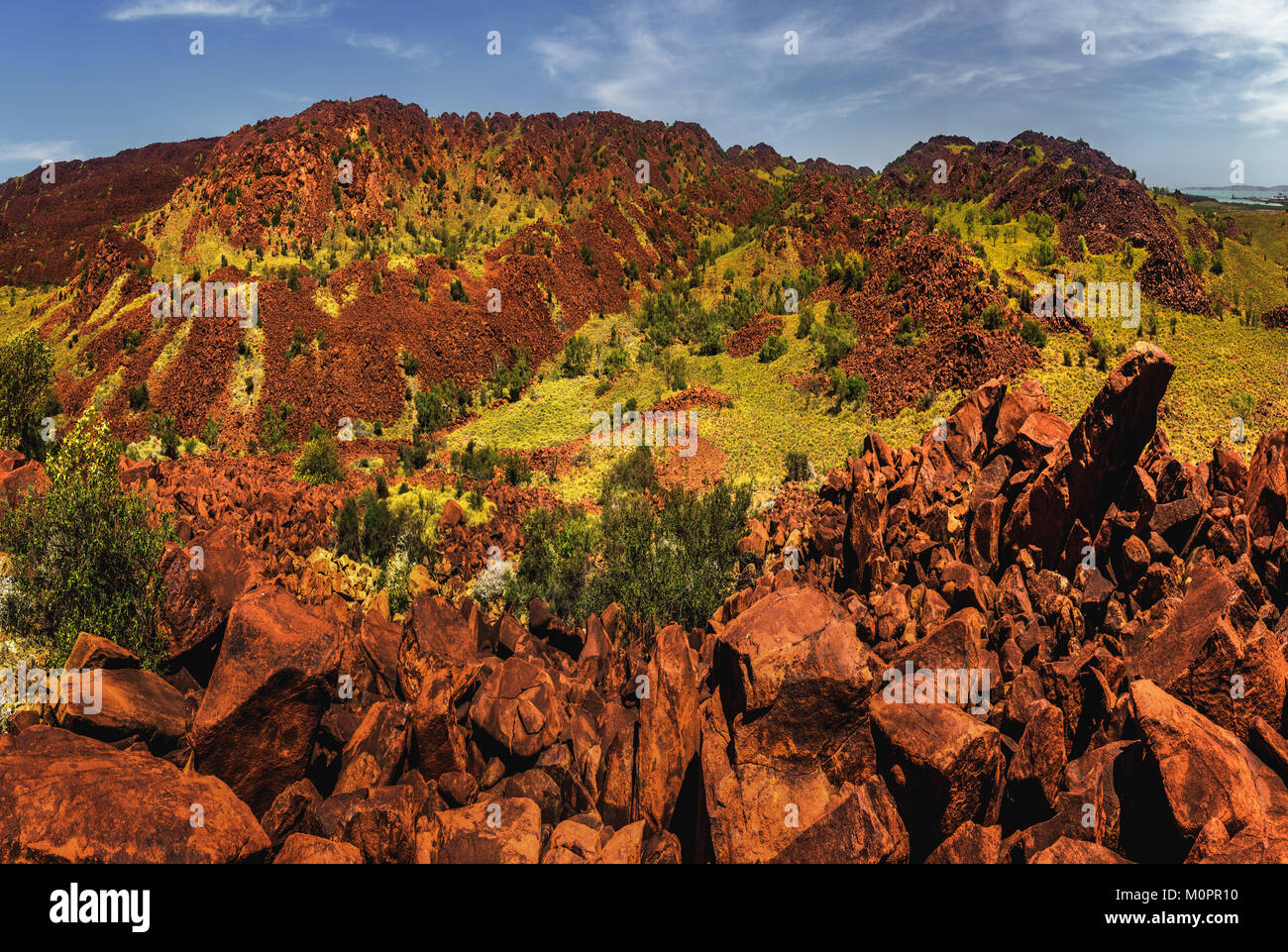Murujuga or Burrup Peninsula Hills. Pilbara, Western Australia Stock ...