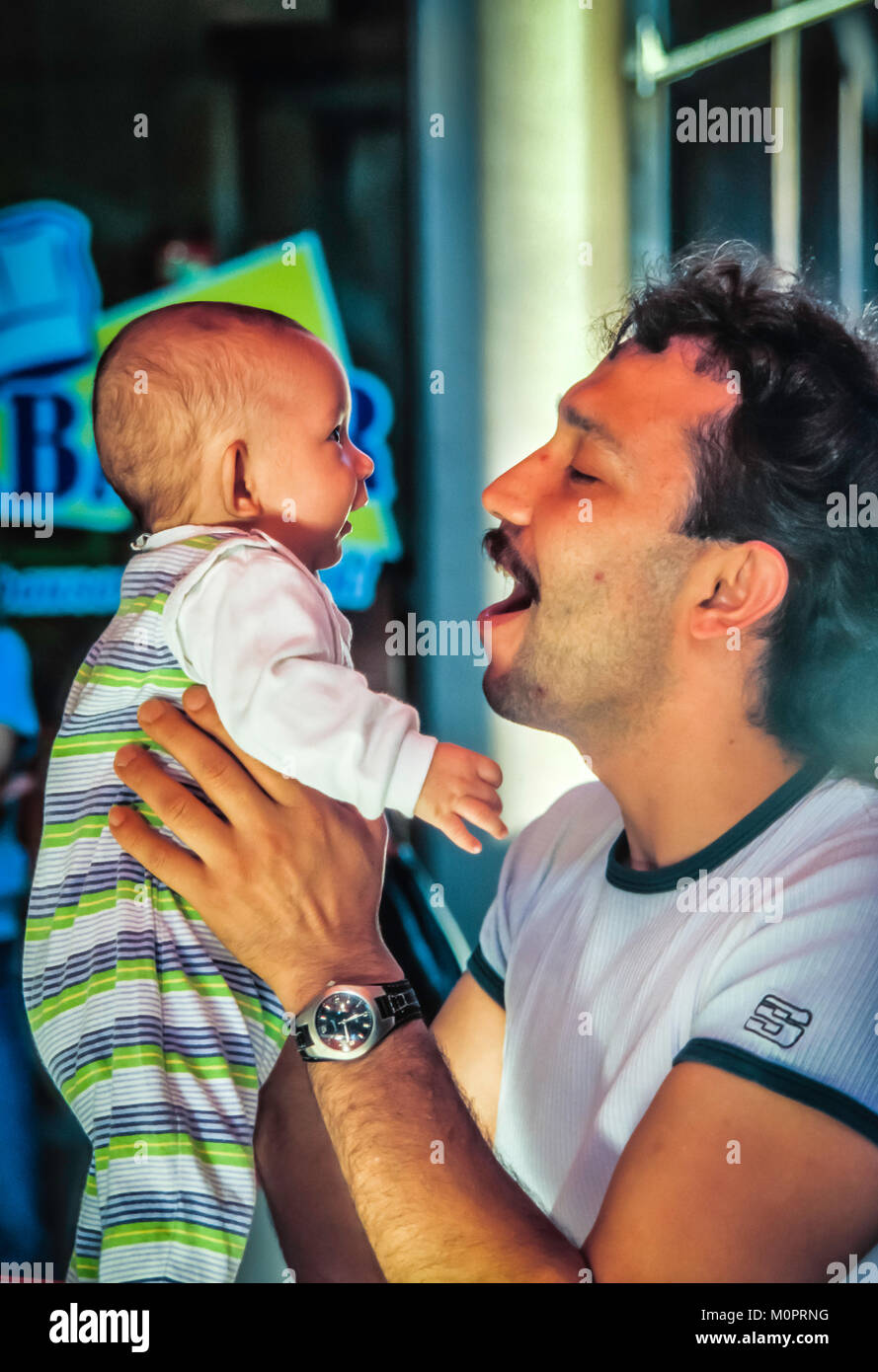 European father and son Stock Photo - Alamy