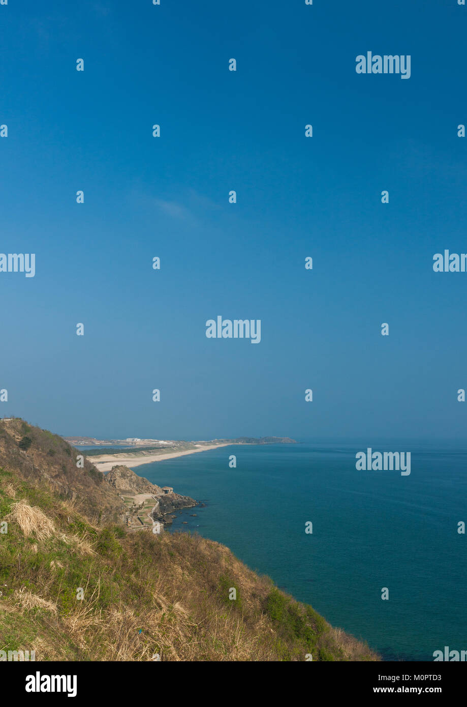 Landscape of the seaside, Kangwon Province, Wonsan, North Korea Stock ...