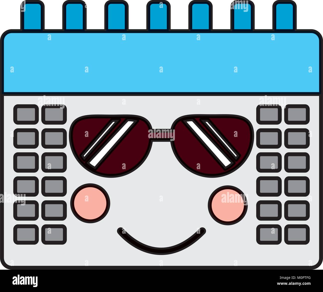 calendar kawaii icon image Stock Vector Image & Art - Alamy