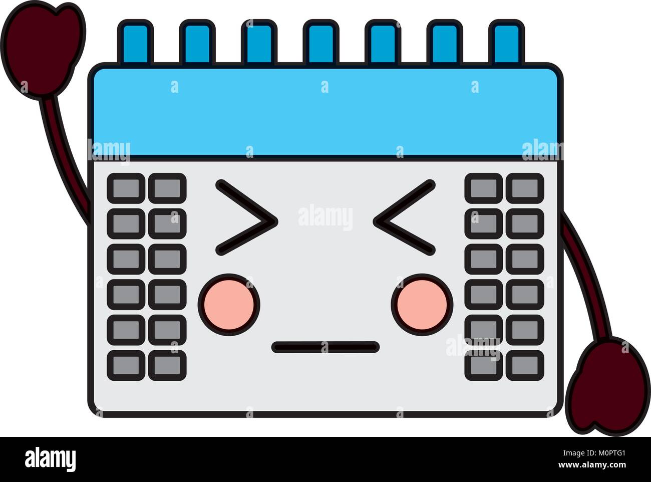 calendar kawaii icon image Stock Vector Image & Art - Alamy