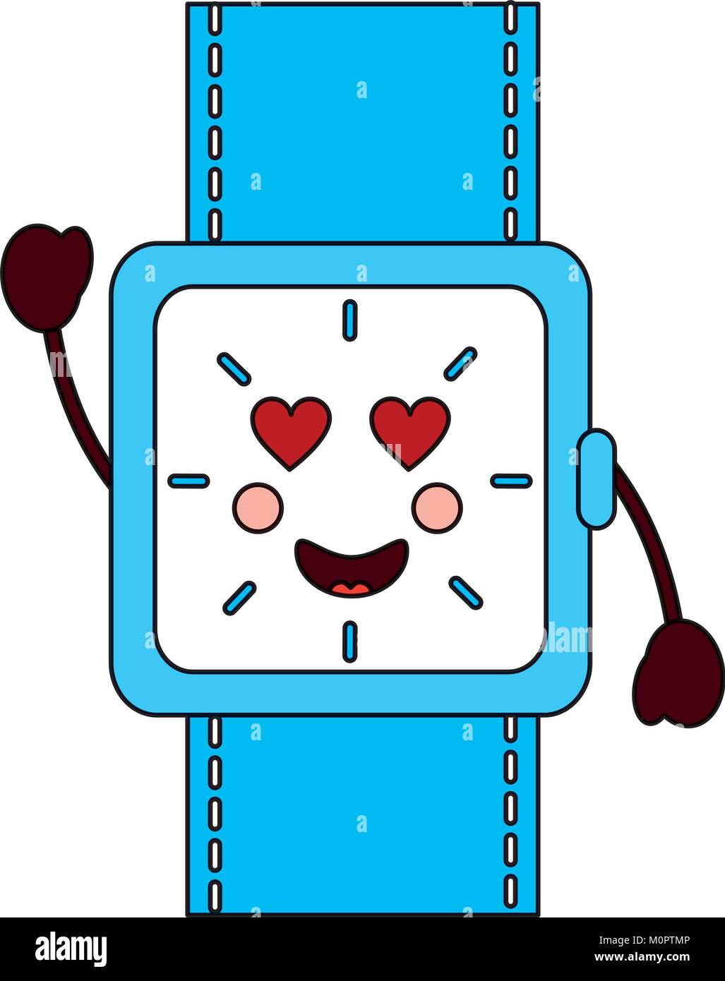 watch kawaii icon image Stock Vector Image & Art - Alamy