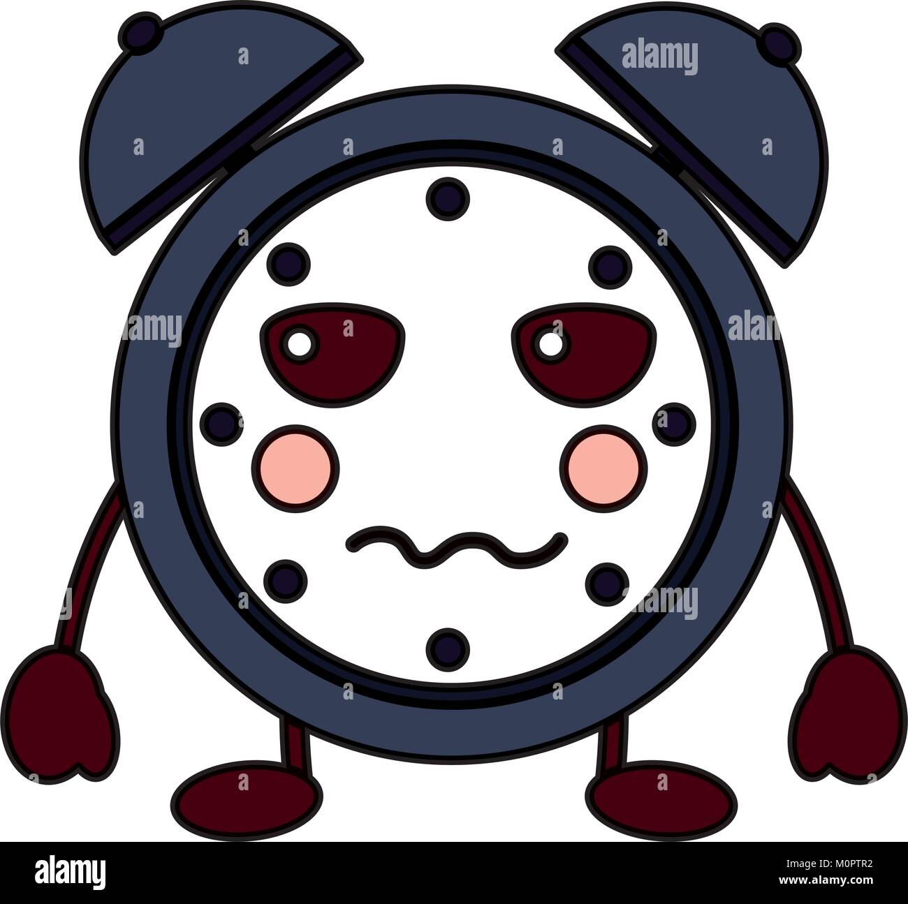 Graphic wall clock cartoon Cut Out Stock Images & Pictures - Alamy