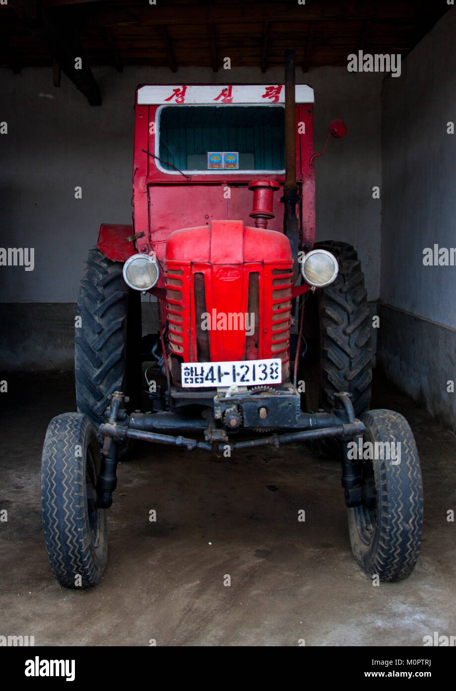 Old North Korean tractor, South Hamgyong Province, Hamhung, North Korea ...