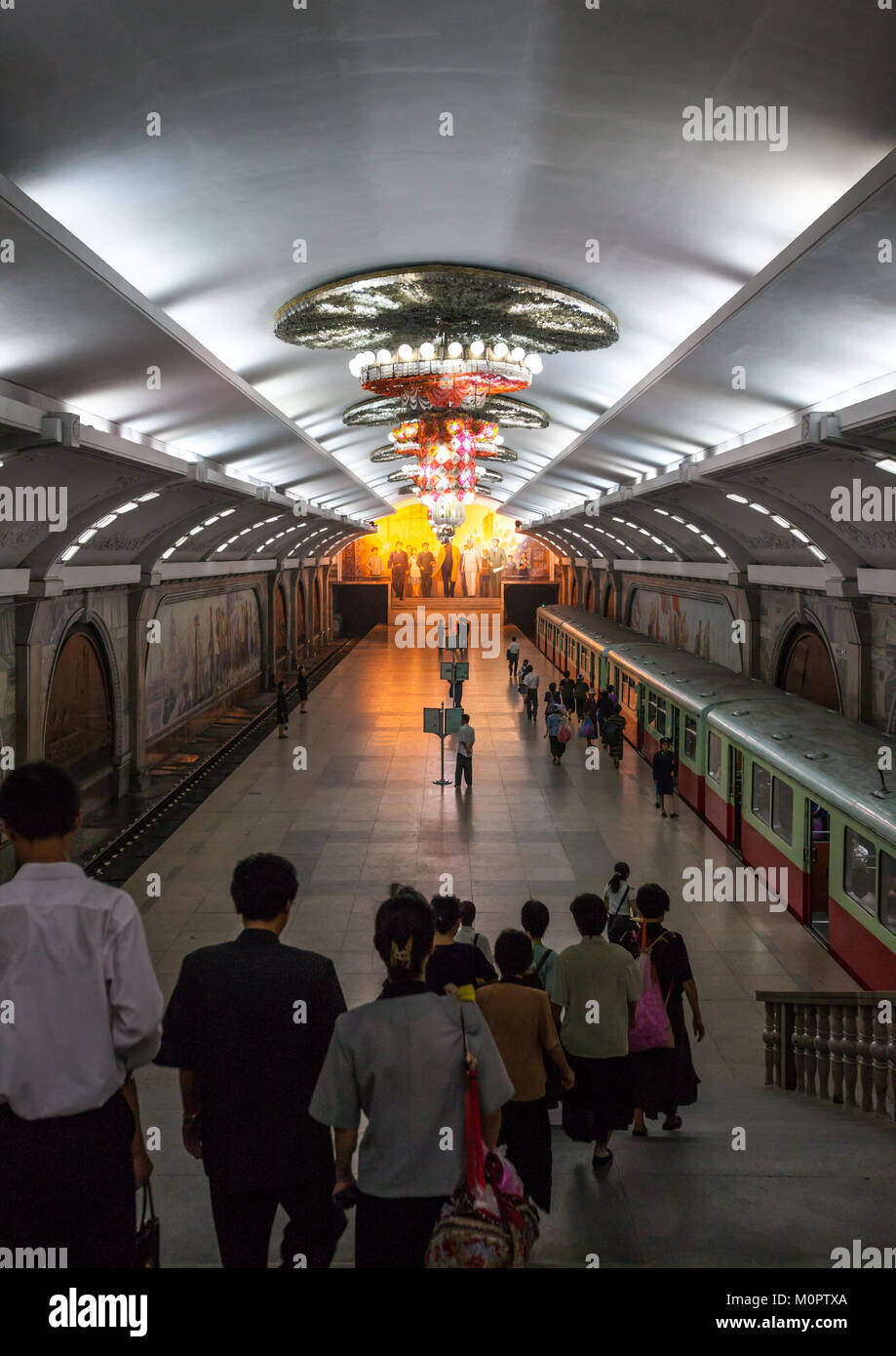 Puhung station on Chollima line, Pyongan Province, Pyongyang, North ...
