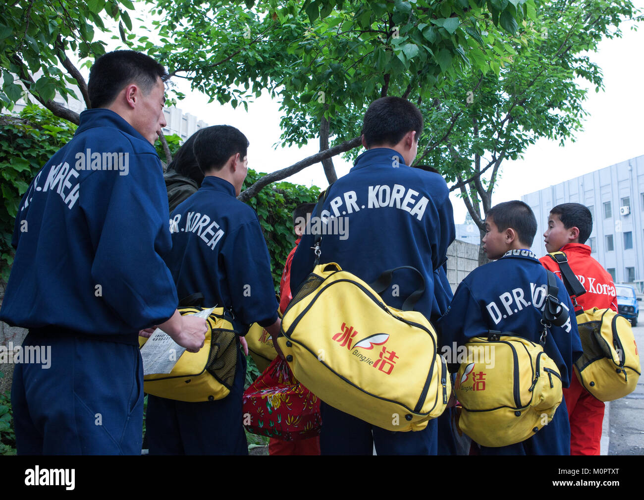 North korean men training hi-res stock photography and images - Alamy