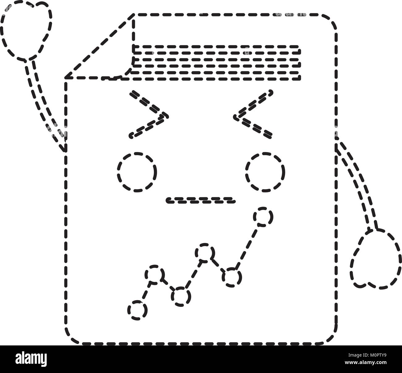 angry graph chart kawaii icon image Stock Vector Image & Art - Alamy