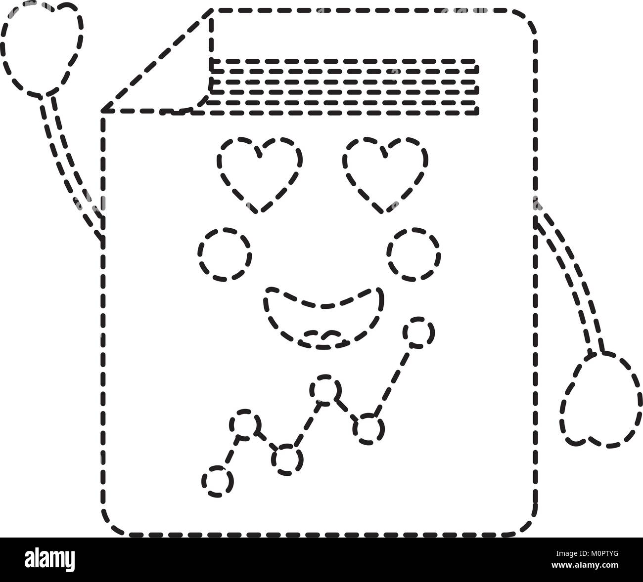 graph chart heart eyes kawaii icon image Stock Vector Image & Art - Alamy