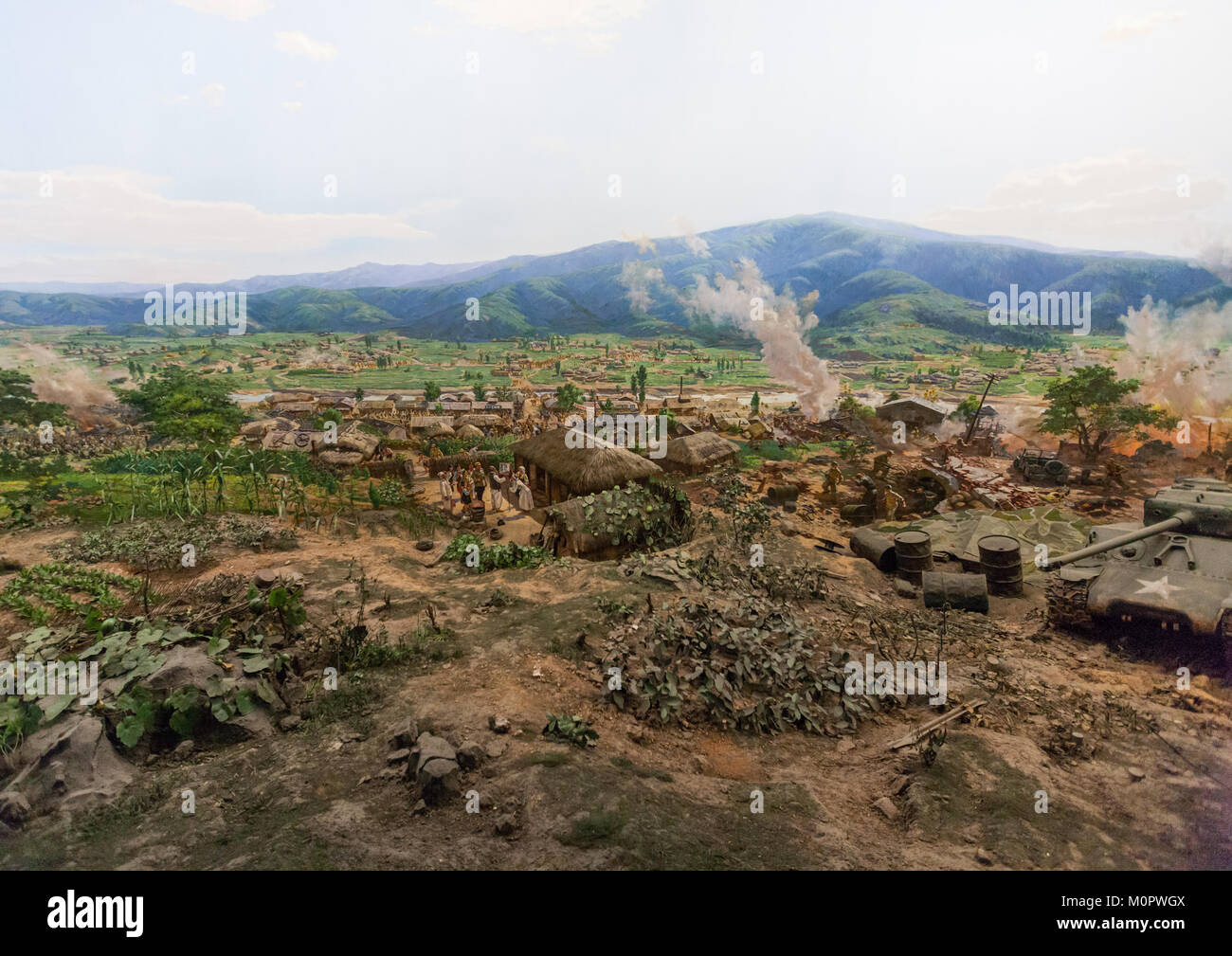 The battle of taejon diorama in the victorious fatherland liberation ...
