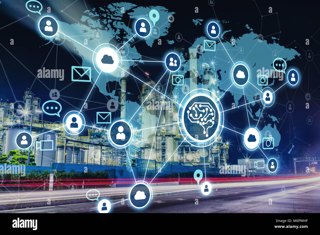 AI(Artificial Intelligence) and industry Stock Photo - Alamy