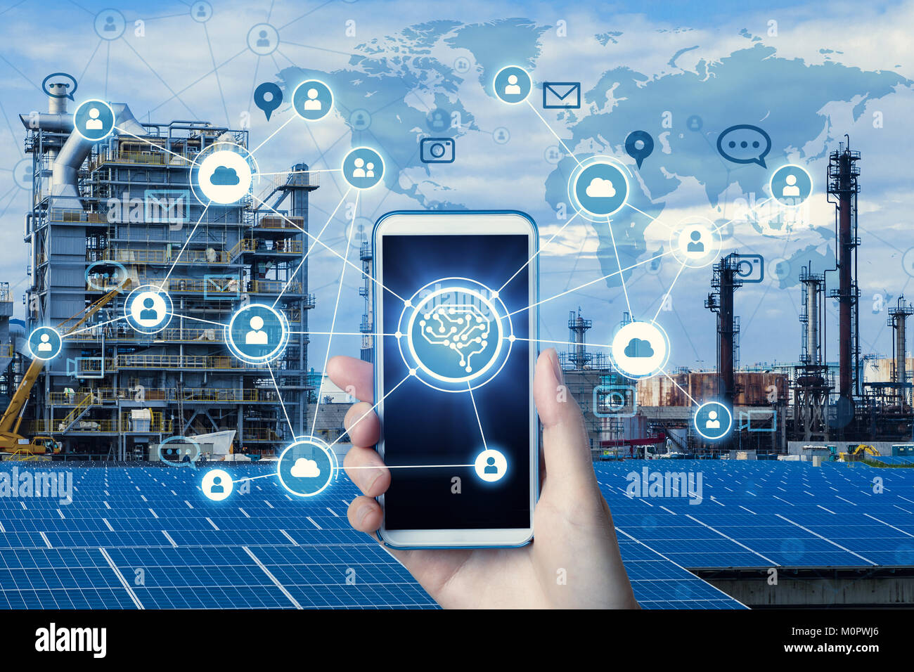 AI(Artificial Intelligence) and industry Stock Photo - Alamy