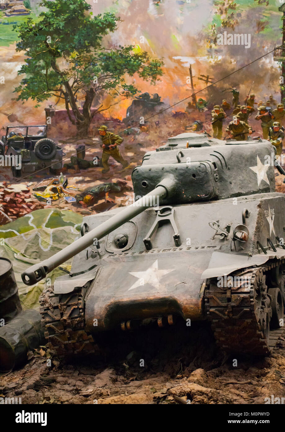 The battle of taejon diorama in the victorious fatherland liberation ...