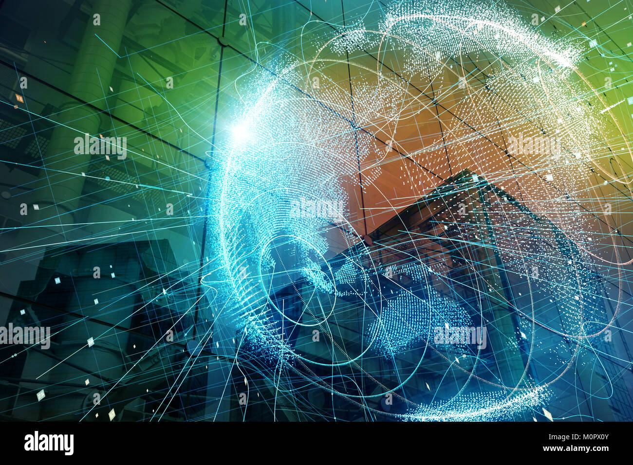 Smart city and global network concept Stock Photo - Alamy