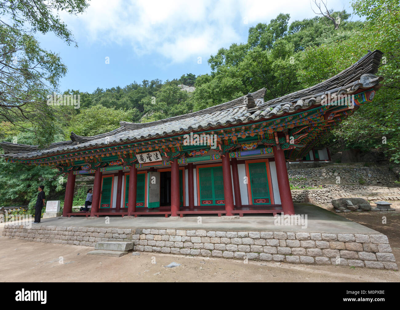 Buddhist temple, Pyongan Province, Pyongyang, North Korea Stock Photo ...