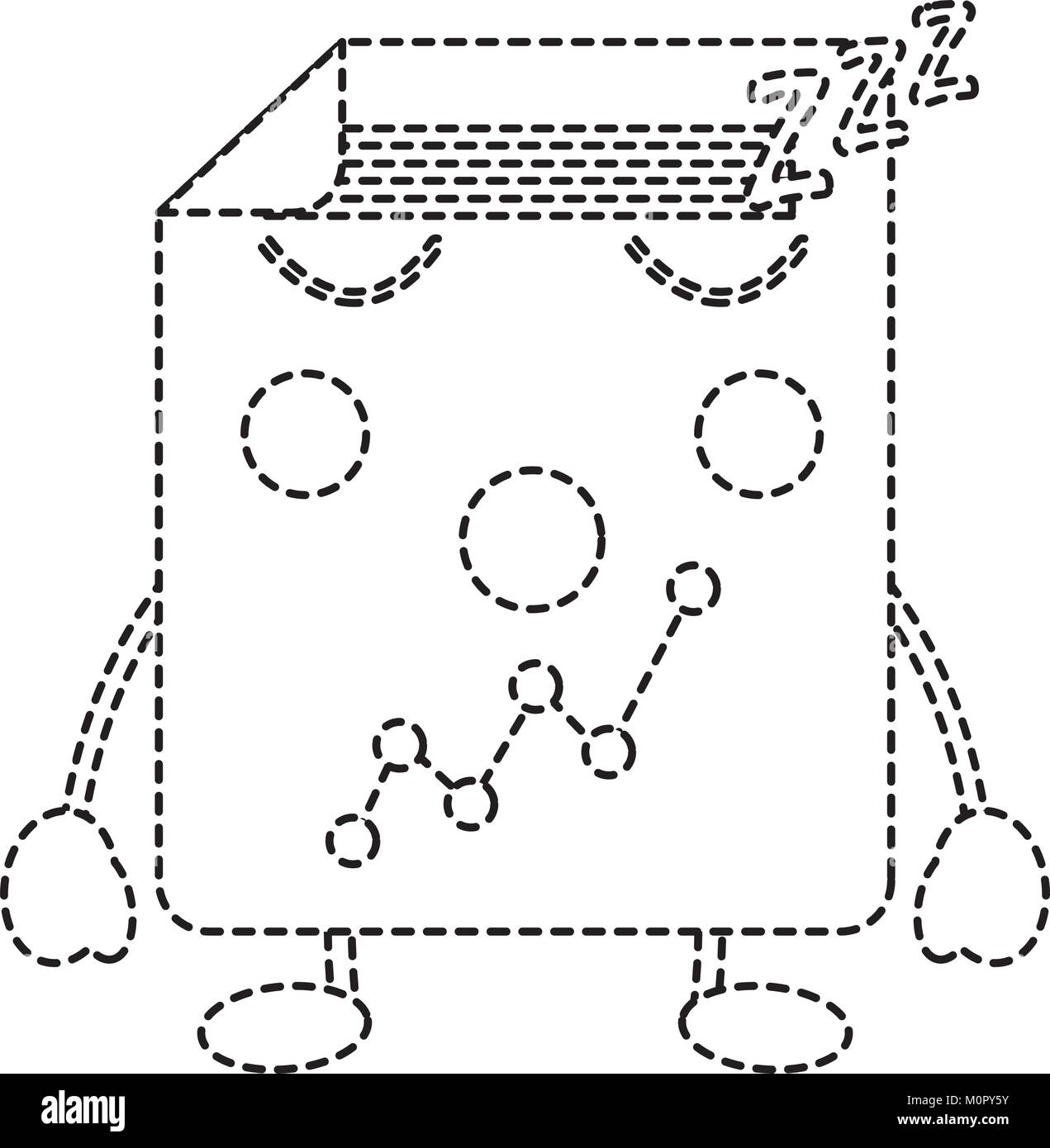 document sheet graph kawaii cartoon Stock Vector Image & Art - Alamy
