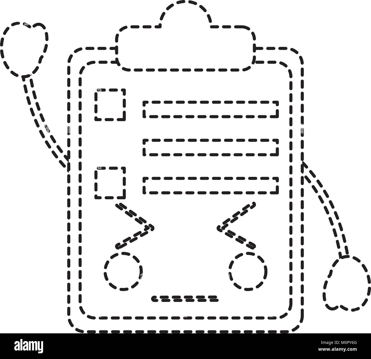 Note sticker school character Stock Vector Images - Alamy