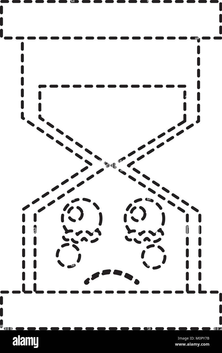 hourglass time cry kawaii character Stock Vector Image & Art - Alamy