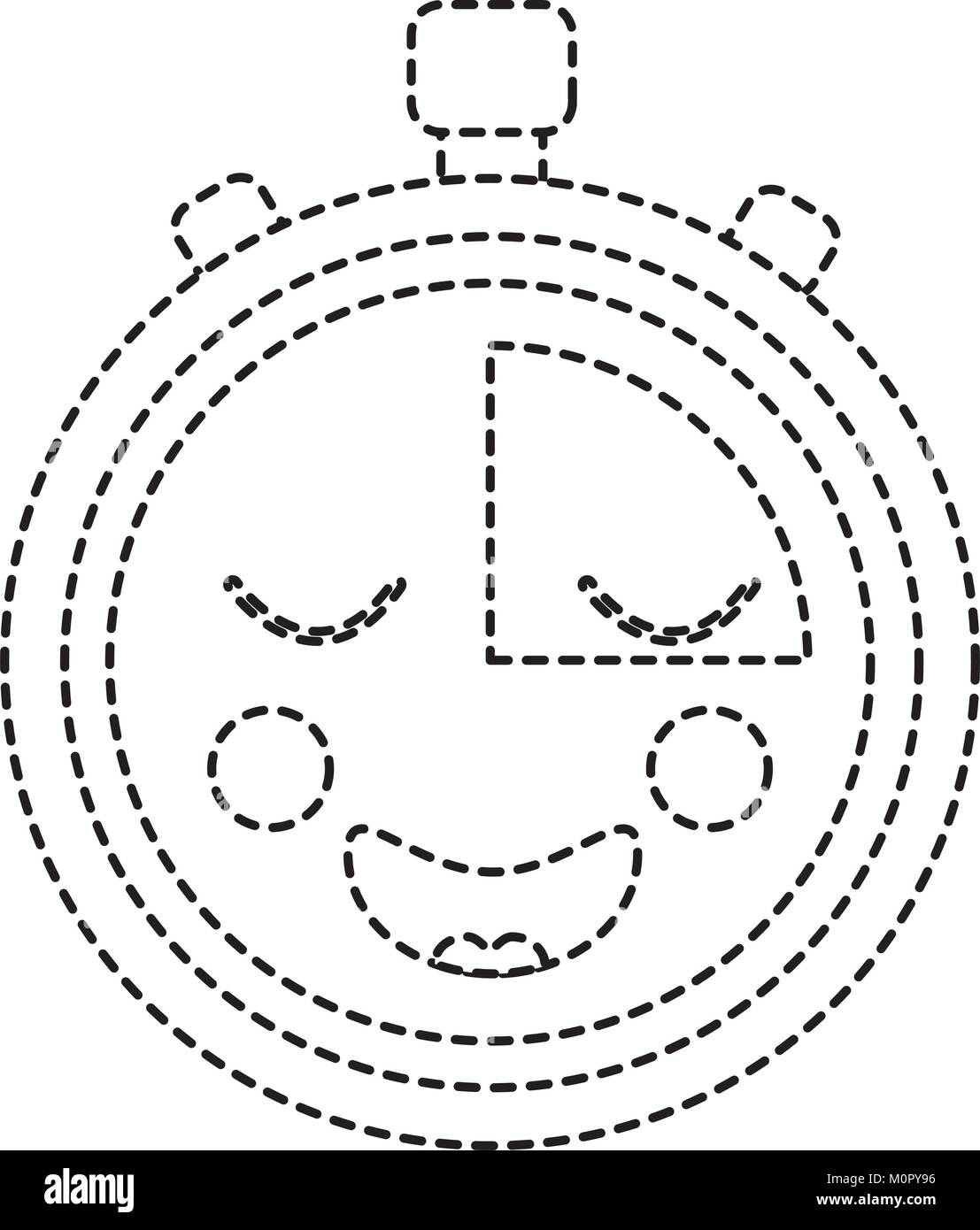 kawaii chronometer speed timer cartoon character Stock Vector Image ...