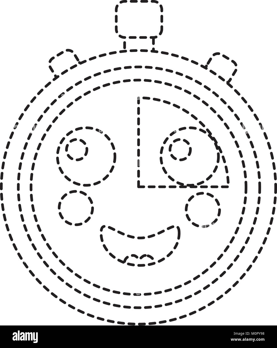 Cartoon stopwatch Black and White Stock Photos & Images - Alamy