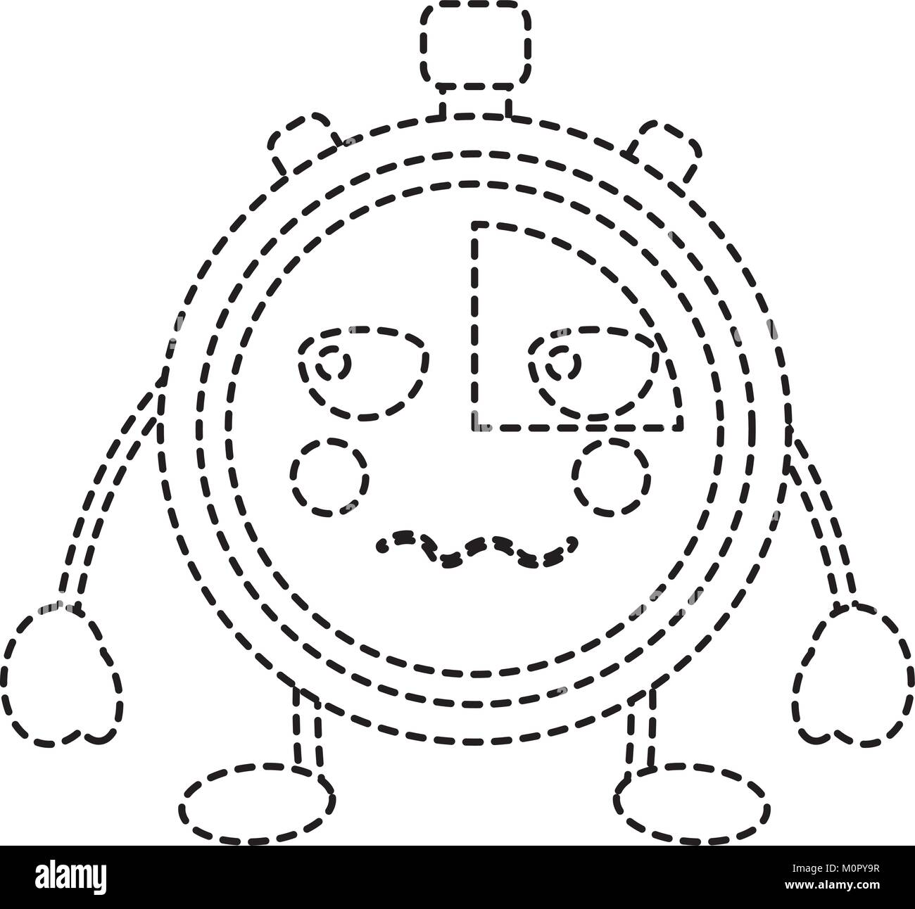 kawaii chronometer speed timer cartoon character Stock Vector Image ...