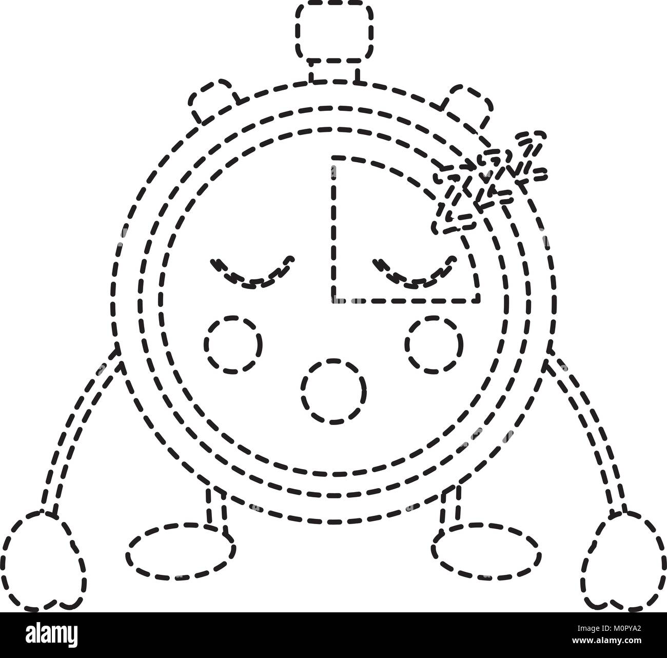 kawaii chronometer speed timer cartoon character Stock Vector Image ...