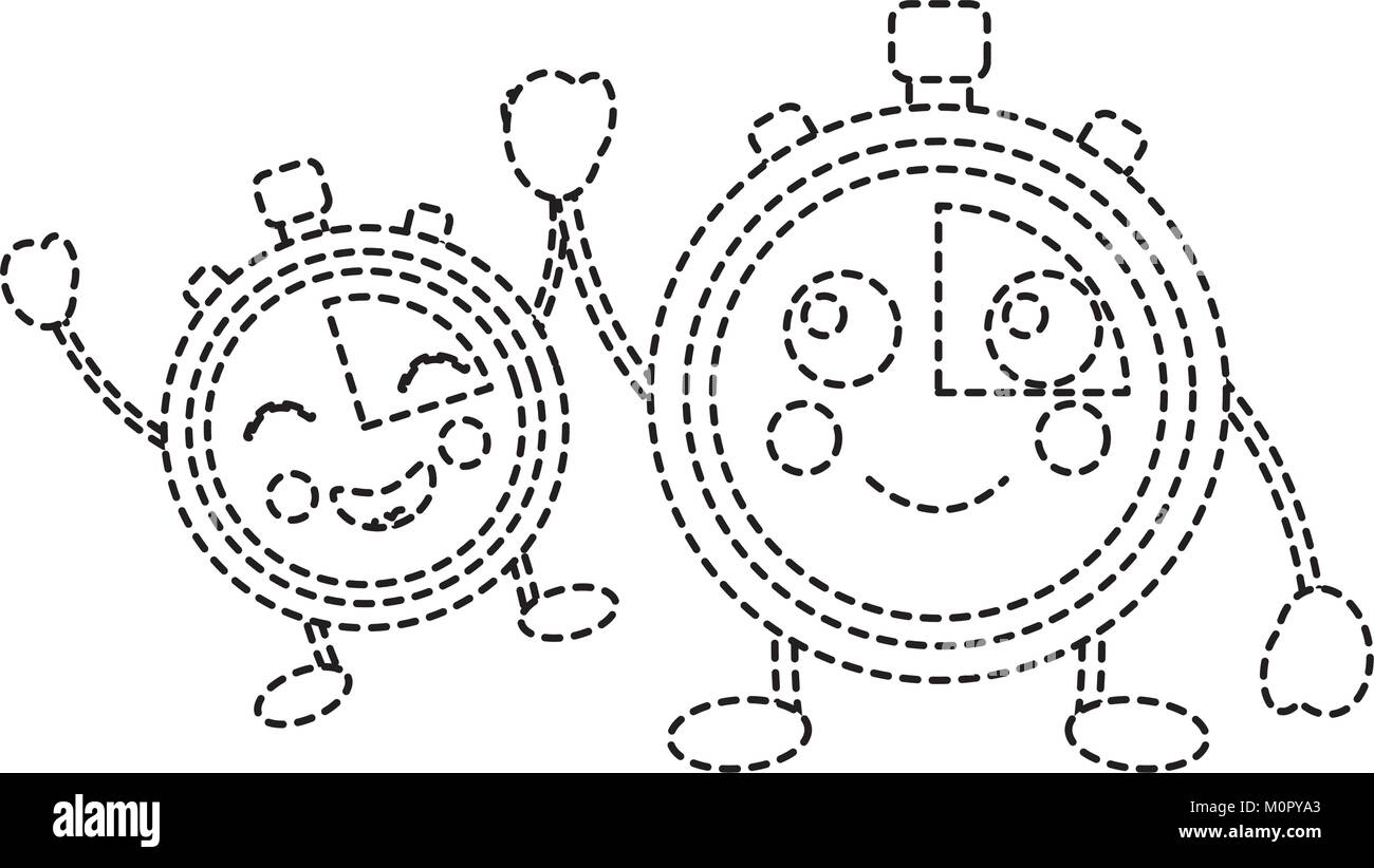 cartoon chronometer countdown kawaii character Stock Vector Image & Art ...