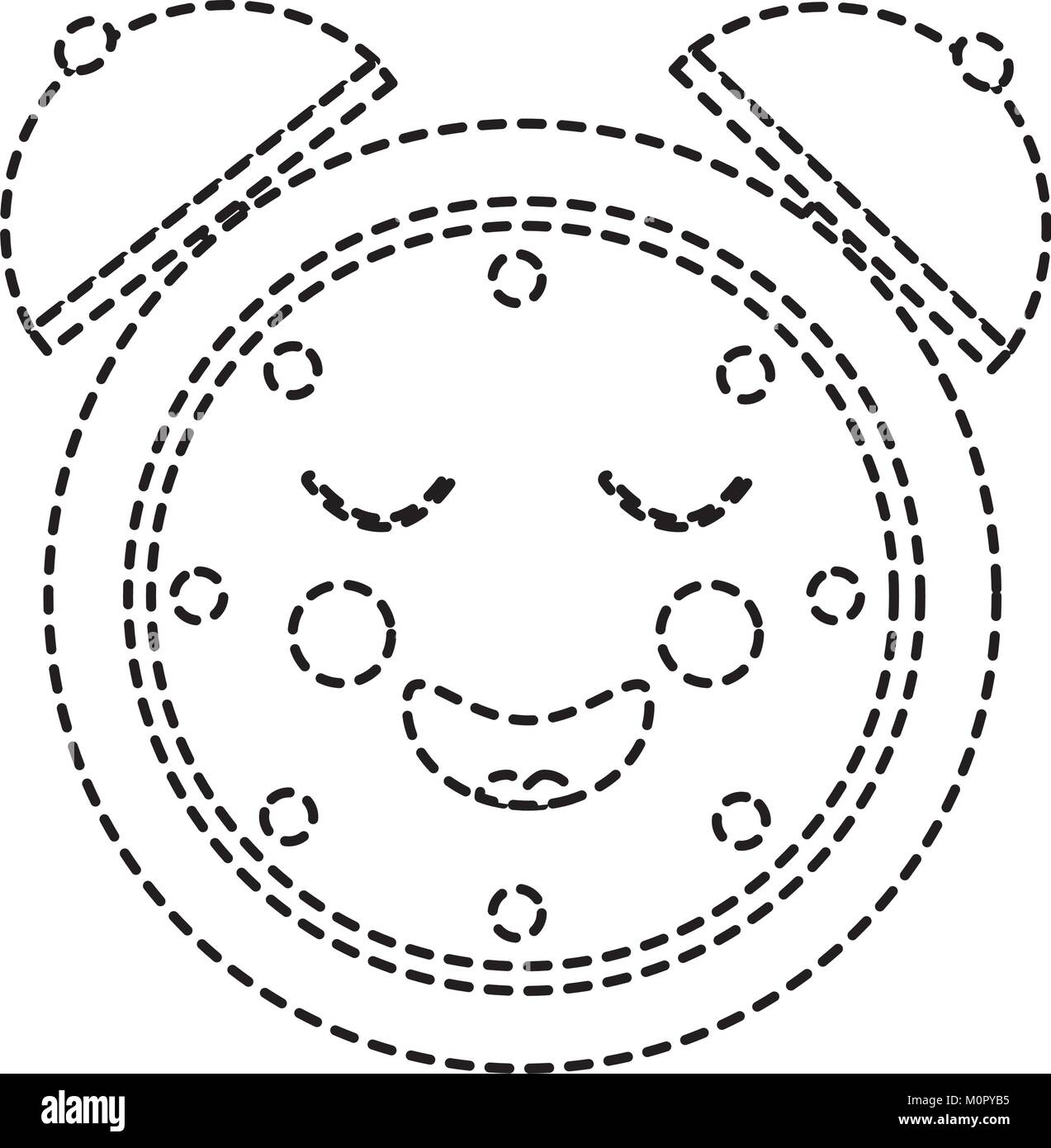 Funny time cartoon style Black and White Stock Photos & Images - Alamy