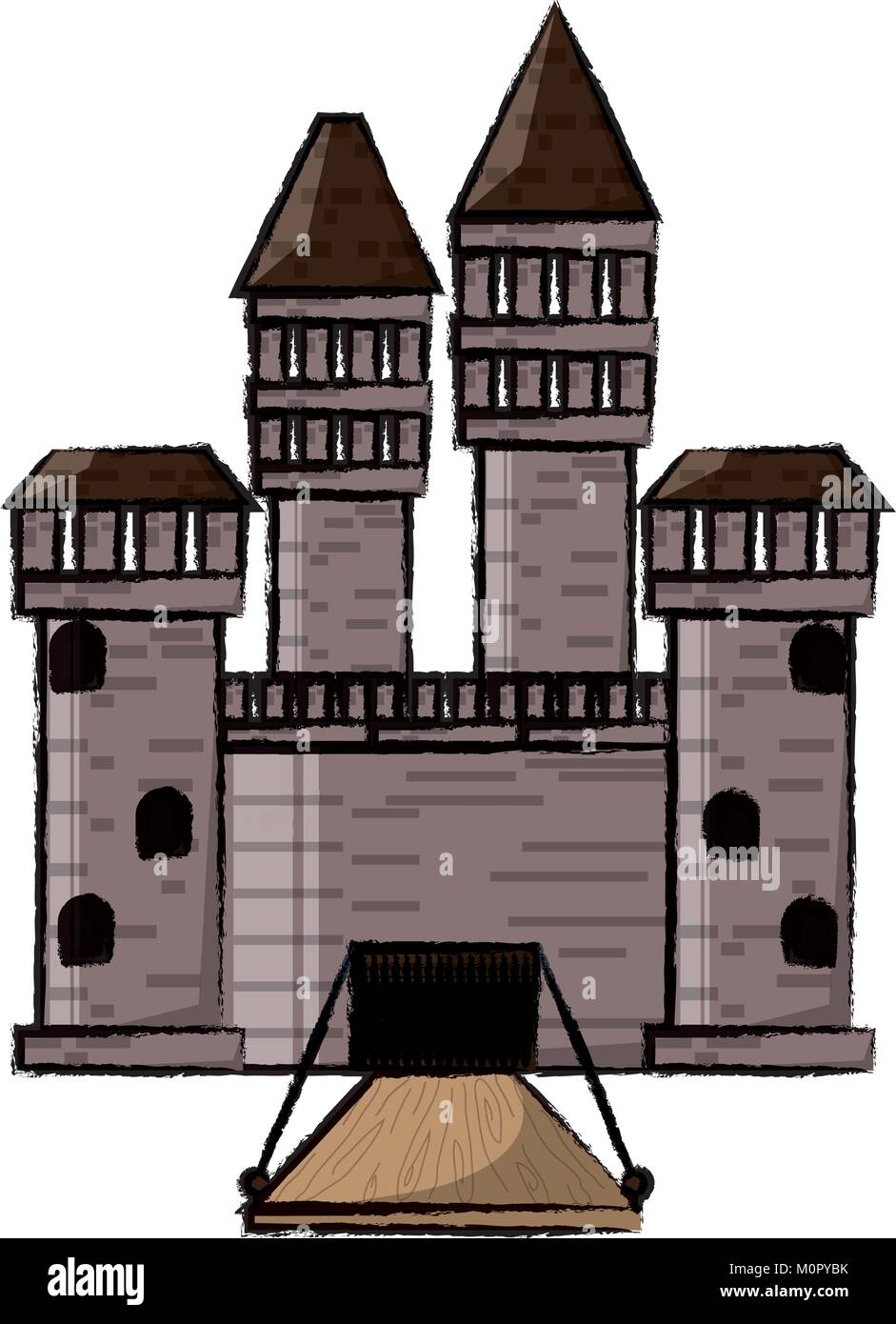 Medieval castle design Stock Vector Image & Art - Alamy
