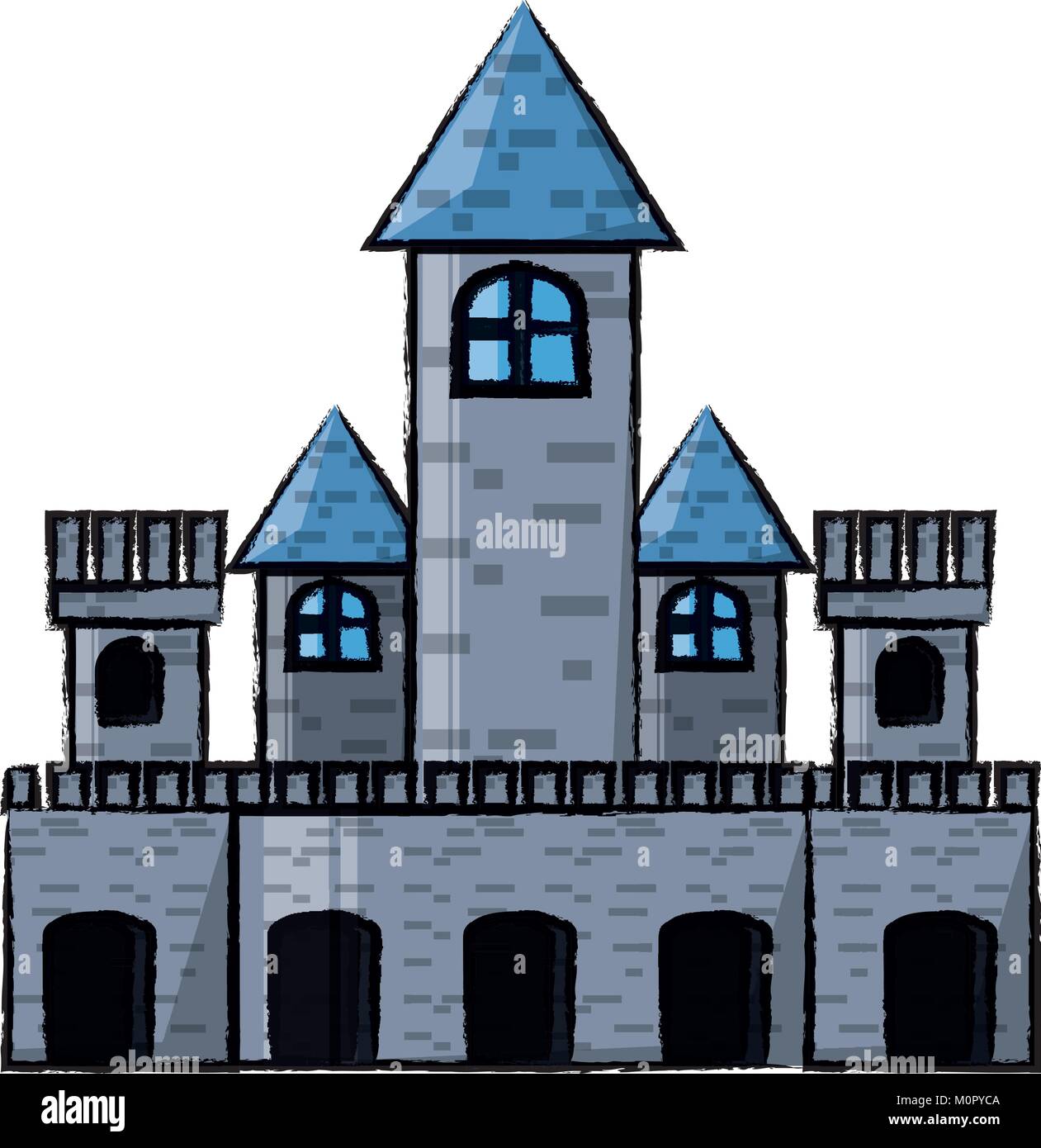 Medieval castle icon image Stock Vector Image & Art - Alamy