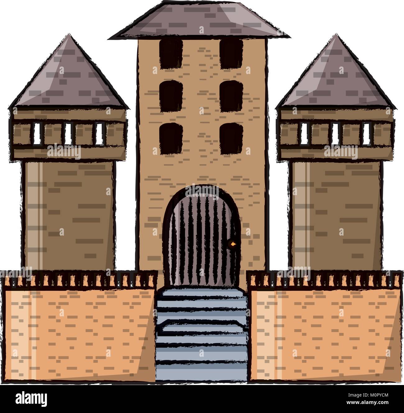 Medieval castle icon Stock Vector Image & Art - Alamy