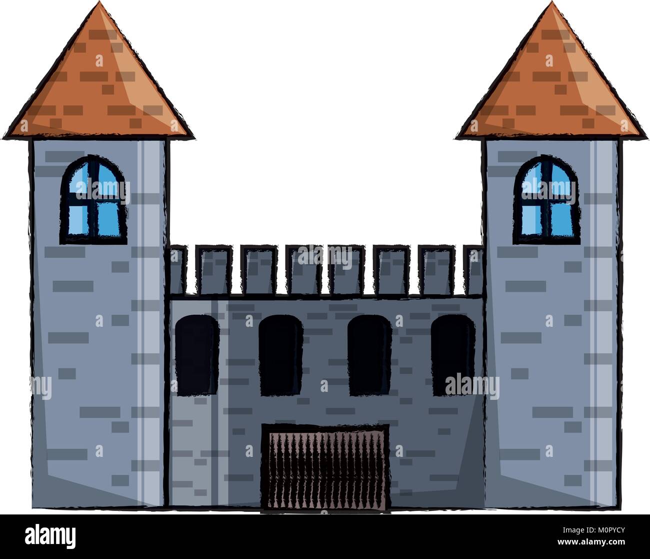 Medieval castle design Stock Vector Image & Art - Alamy