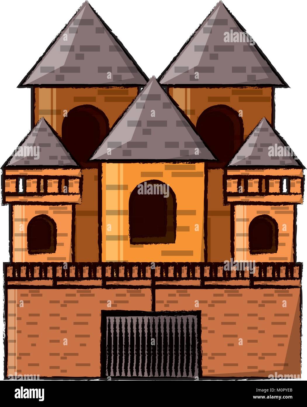 Medieval castle icon image Stock Vector Image & Art - Alamy