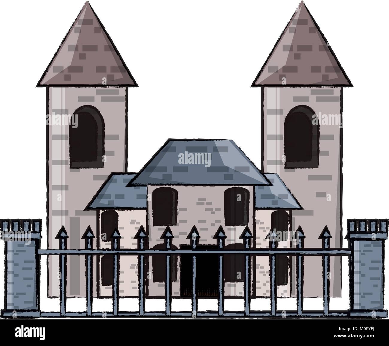 Modern castle icon image Stock Vector Image & Art - Alamy