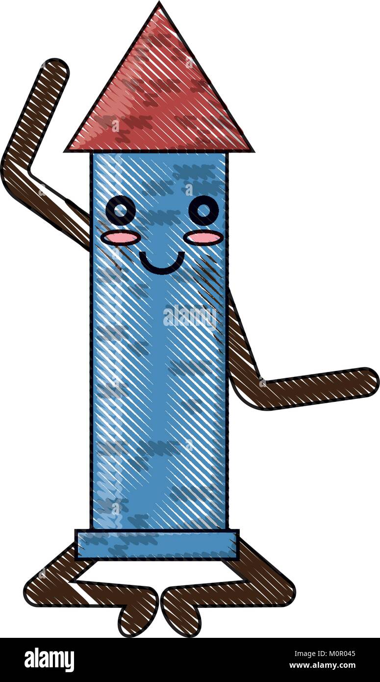 Kawaii rocket icon Stock Vector Image & Art - Alamy