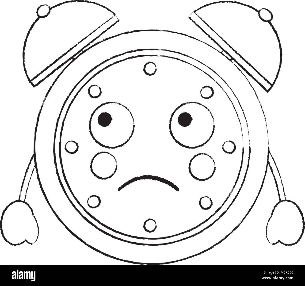 sad clock kawaii icon image Stock Vector Image & Art - Alamy