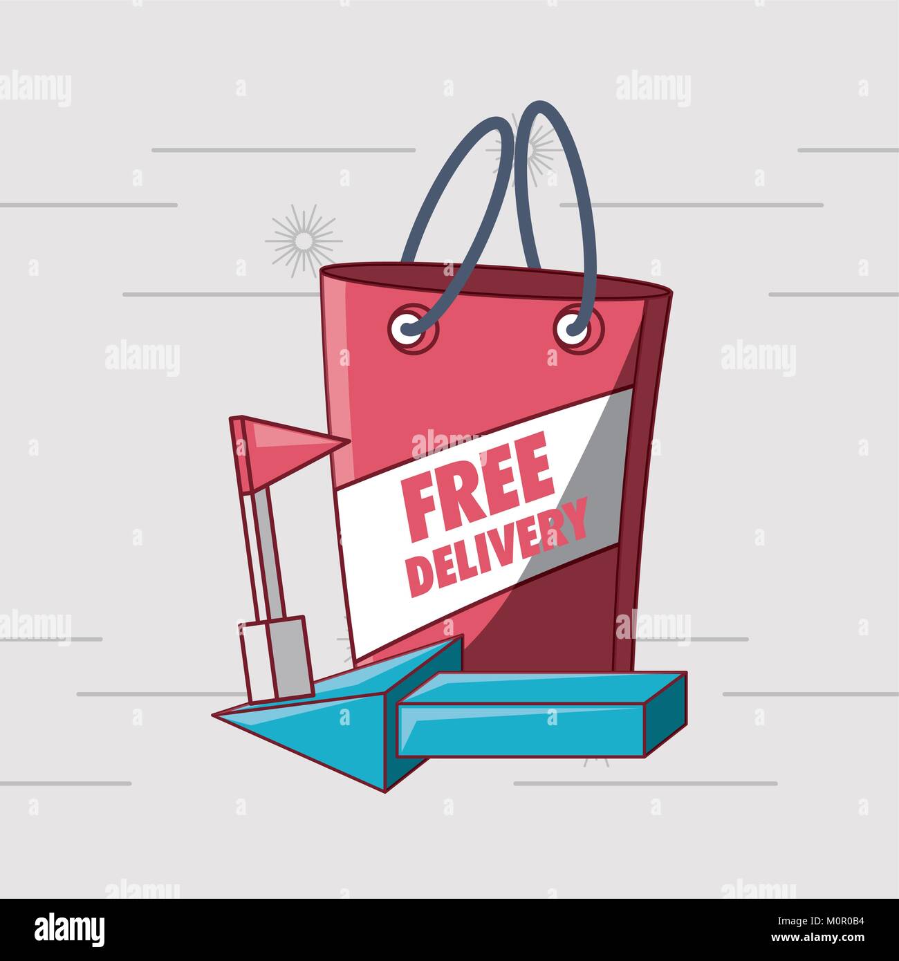 Free delivery design Stock Vector Image & Art - Alamy