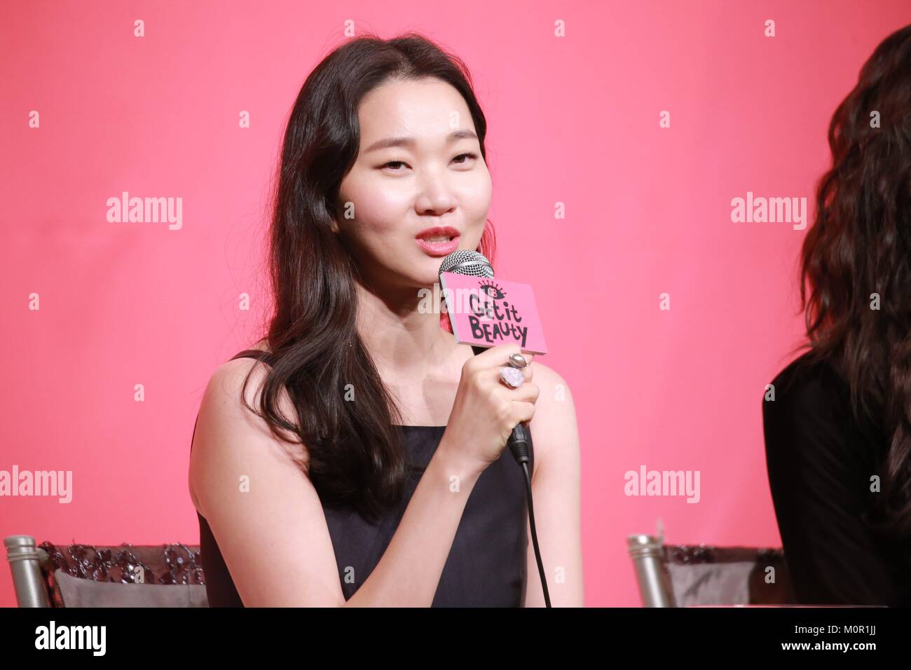 Seoul, Korea. 23rd Jan, 2018. Jang Yoon Ju, WekiMeki and Kim Do Yeon etc. attend the production ...