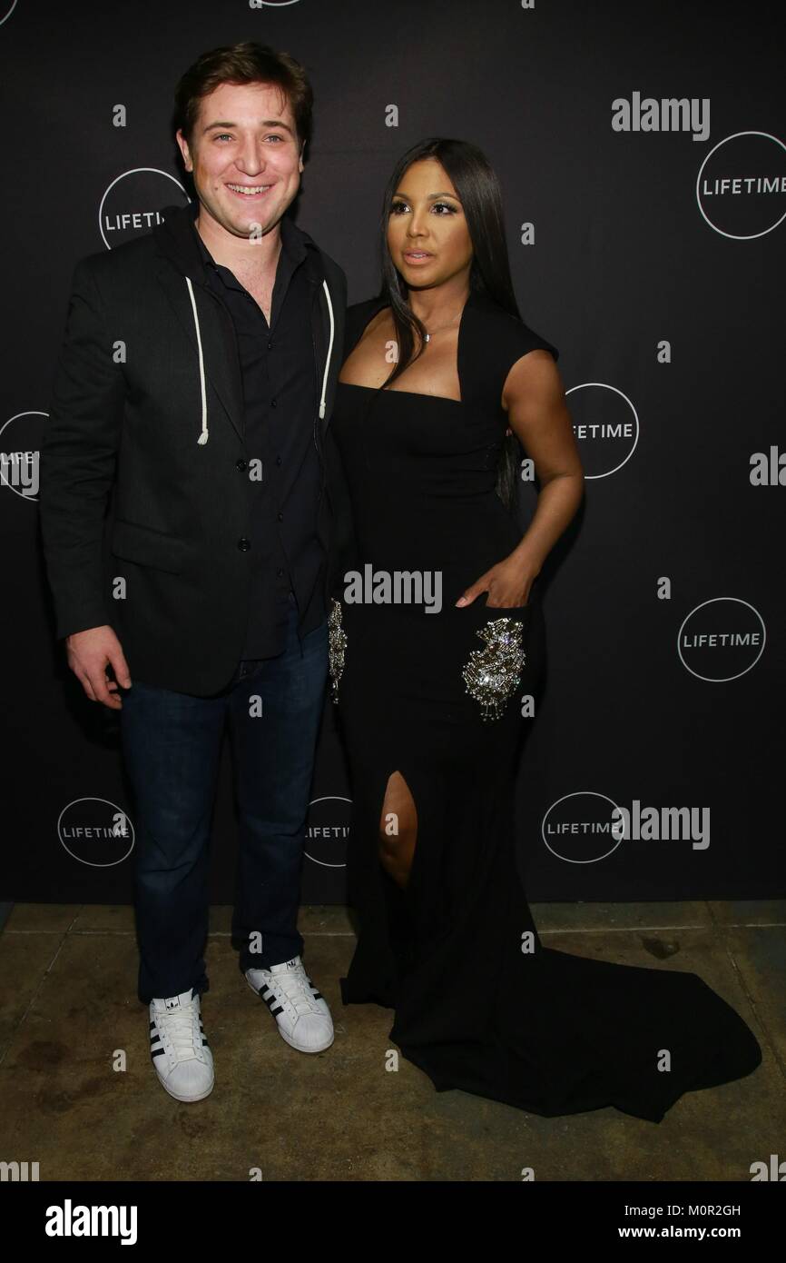 New York, NY, USA. 23rd Jan, 2018. Trevor Morgan, Toni Braxton at ...