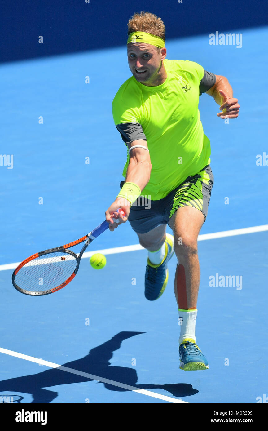 Melbourne, Australia. 23rd Jan, 2018. Tennys Sandgren of the United ...