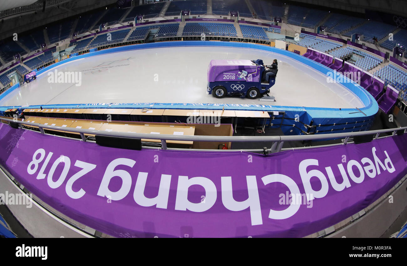 24th Jan, 2018. Ice Arena at PyeongChang Olympics This photo, taken on ...
