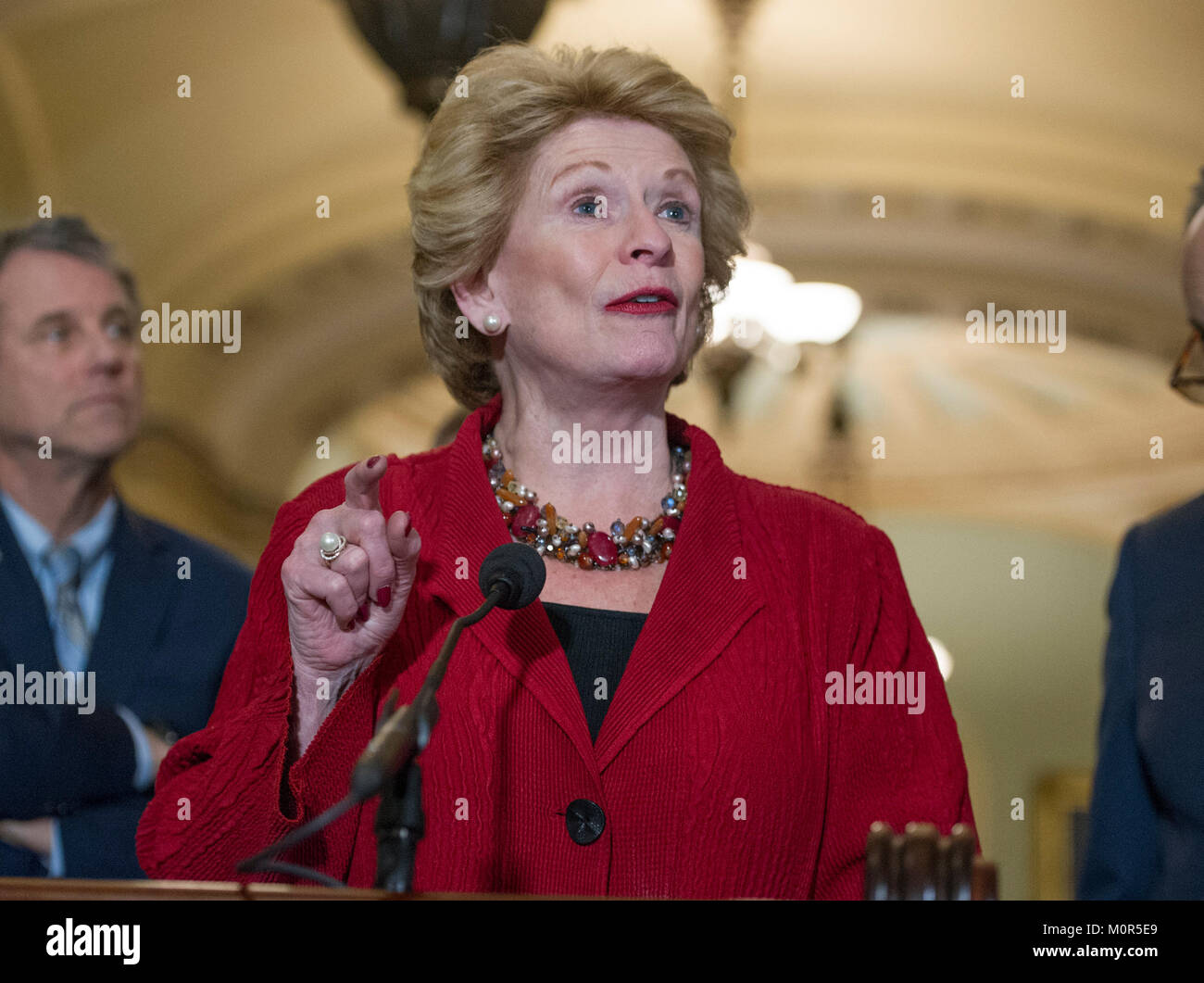 United States Senator Debbie Stabenow (Democrat of Michigan) makes ...