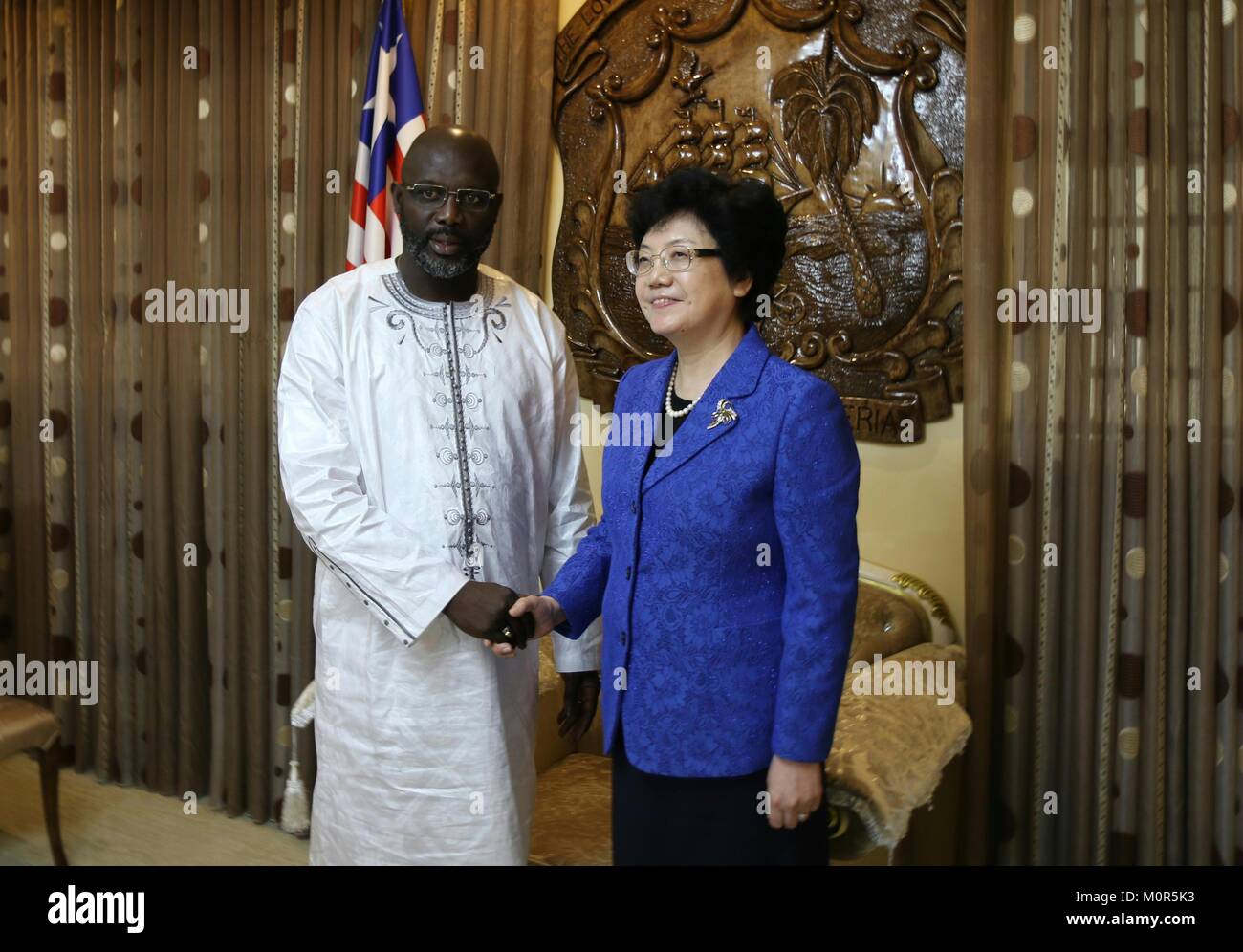 Monrovia, Liberia. 24th Jan, 2018. Chinese President Xi Jinping's ...