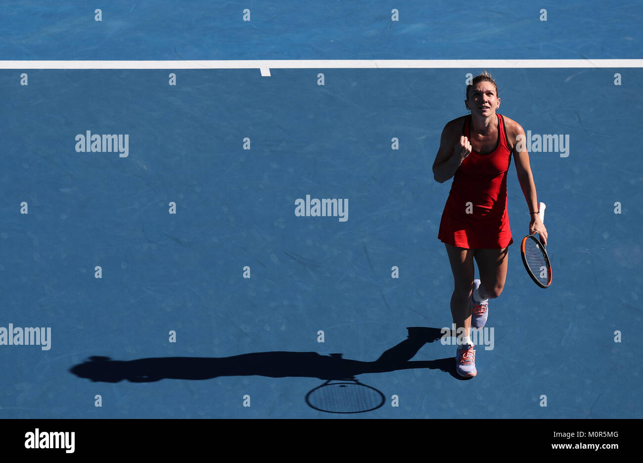 Melbourne, Australia. 24th Jan, 2018. Simona Halep of Romania ...