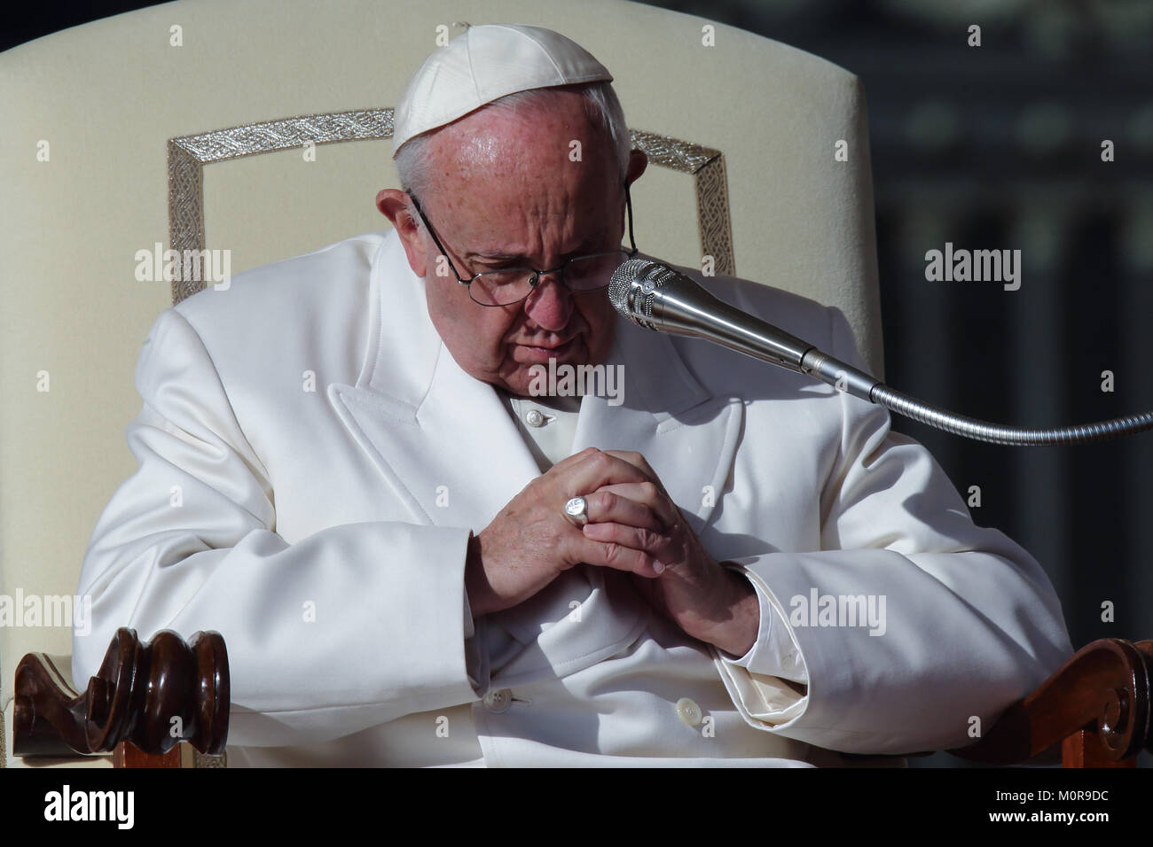 January 24, 2018 - Vatican City State (Holy See) POPE FRANCIS during ...